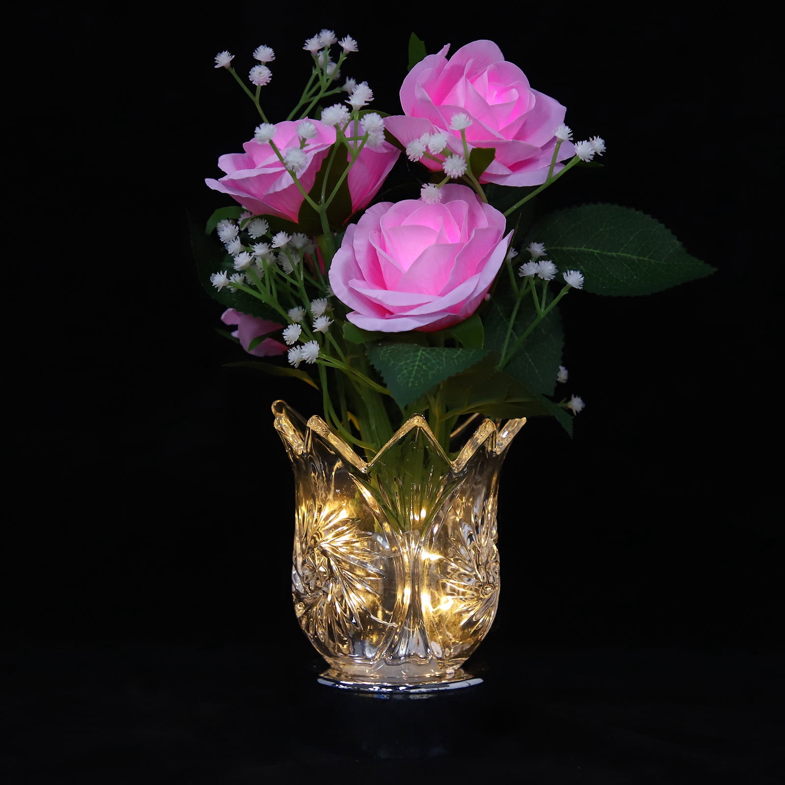 WRISTBIQUE Rose Light Modern Table Lamp For Bedroom Decor Soft Warm ...