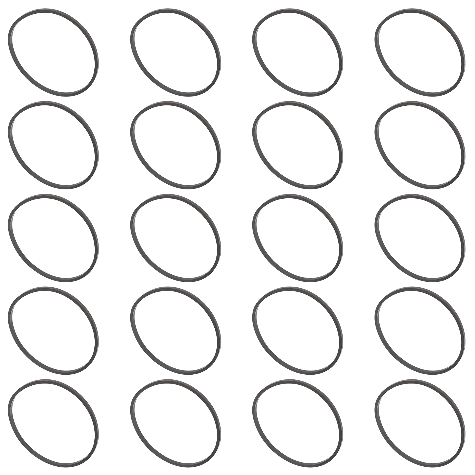 WRISTBIQUE Rubber Belts 20Pcs for Cassette Tape Player and Recorder ...