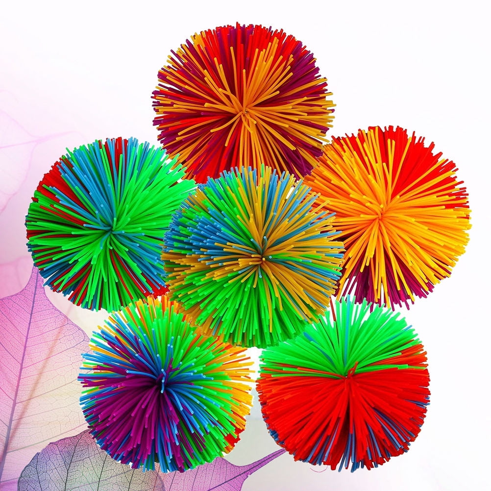 WRISTBIQUE Sensory Toys 1 Set of 10Pcs Colorful Silicone Stringy Ball ...