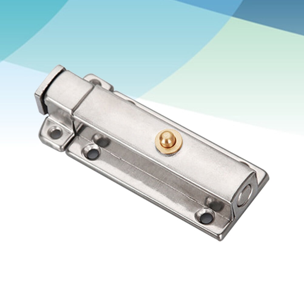 WRISTBIQUE Silver 4 Inch Bar Latch with Automatic Spring Design for ...