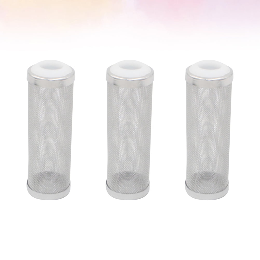 WRISTBIQUE Stainless Steel Filter Intake Guard 3PCS Silver Color For ...