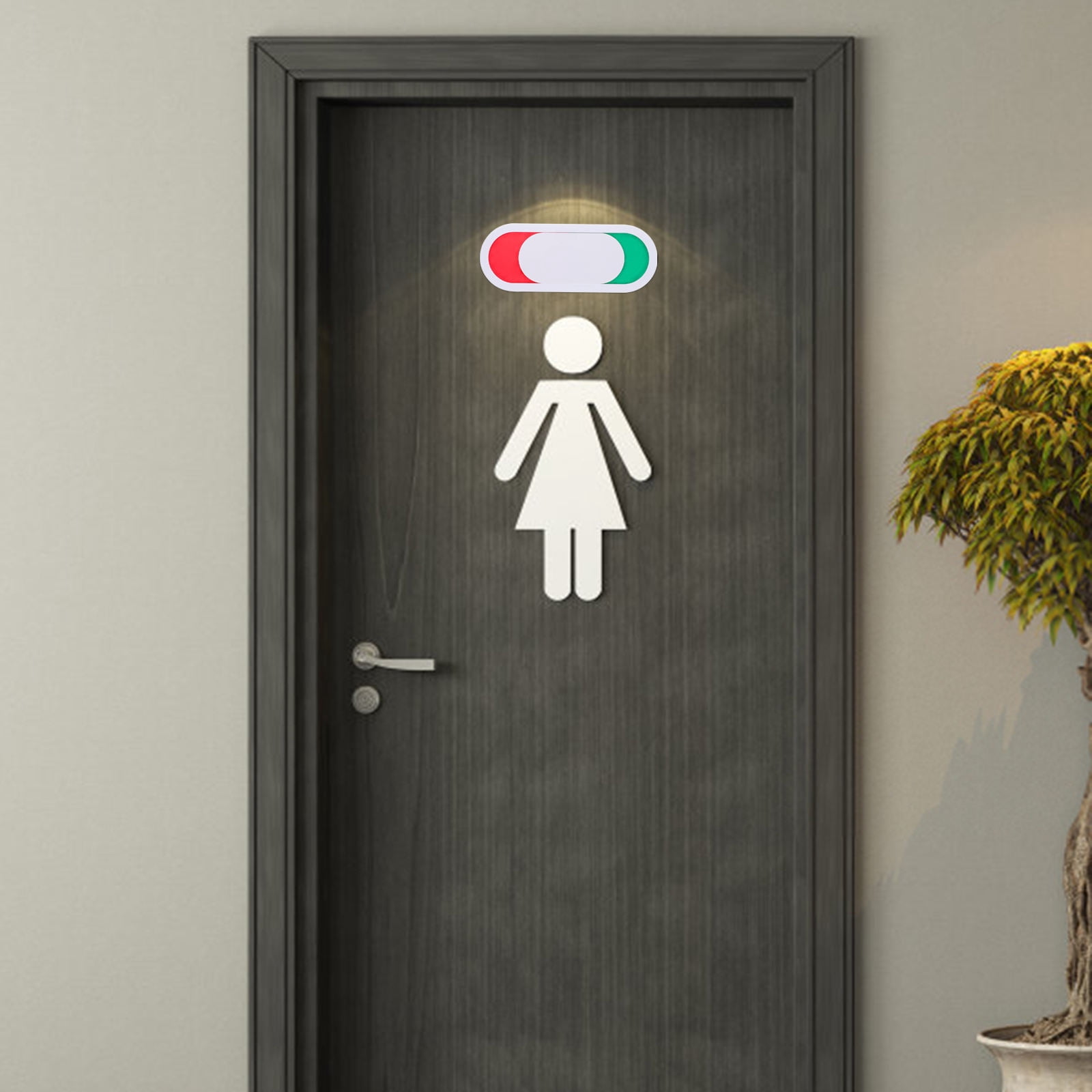 WRISTBIQUE White Toilet Occupied Sign Plastic Hang Sign for Home ...