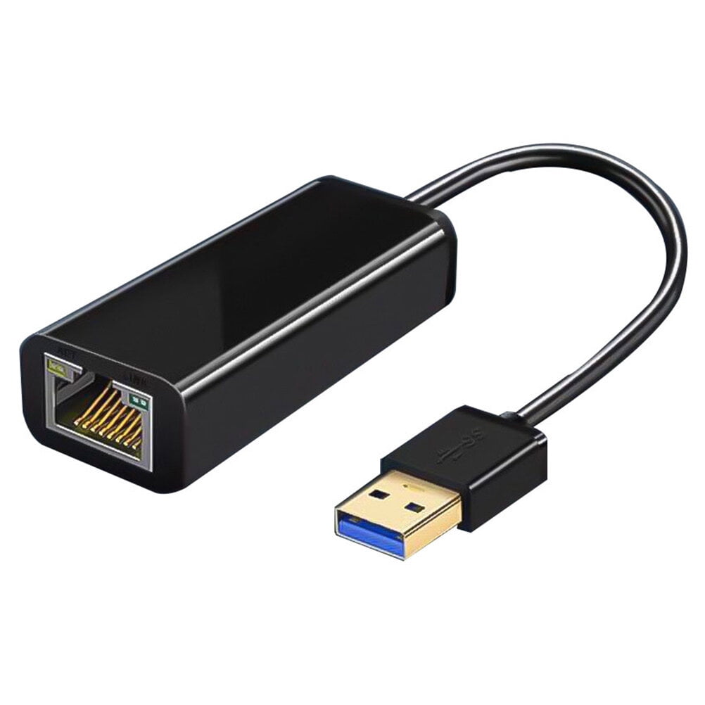 WRISTBIQUE USB to Network Adapter Ethernet Adapter for PC ABS Black ...