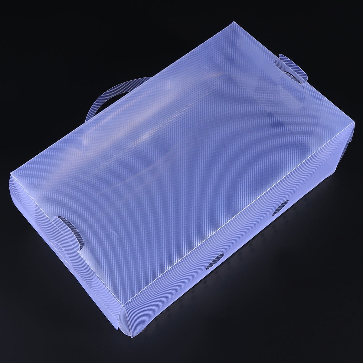 WRISTBIQUE White Stackable Shoes Storage Box with Transparent Sides for ...