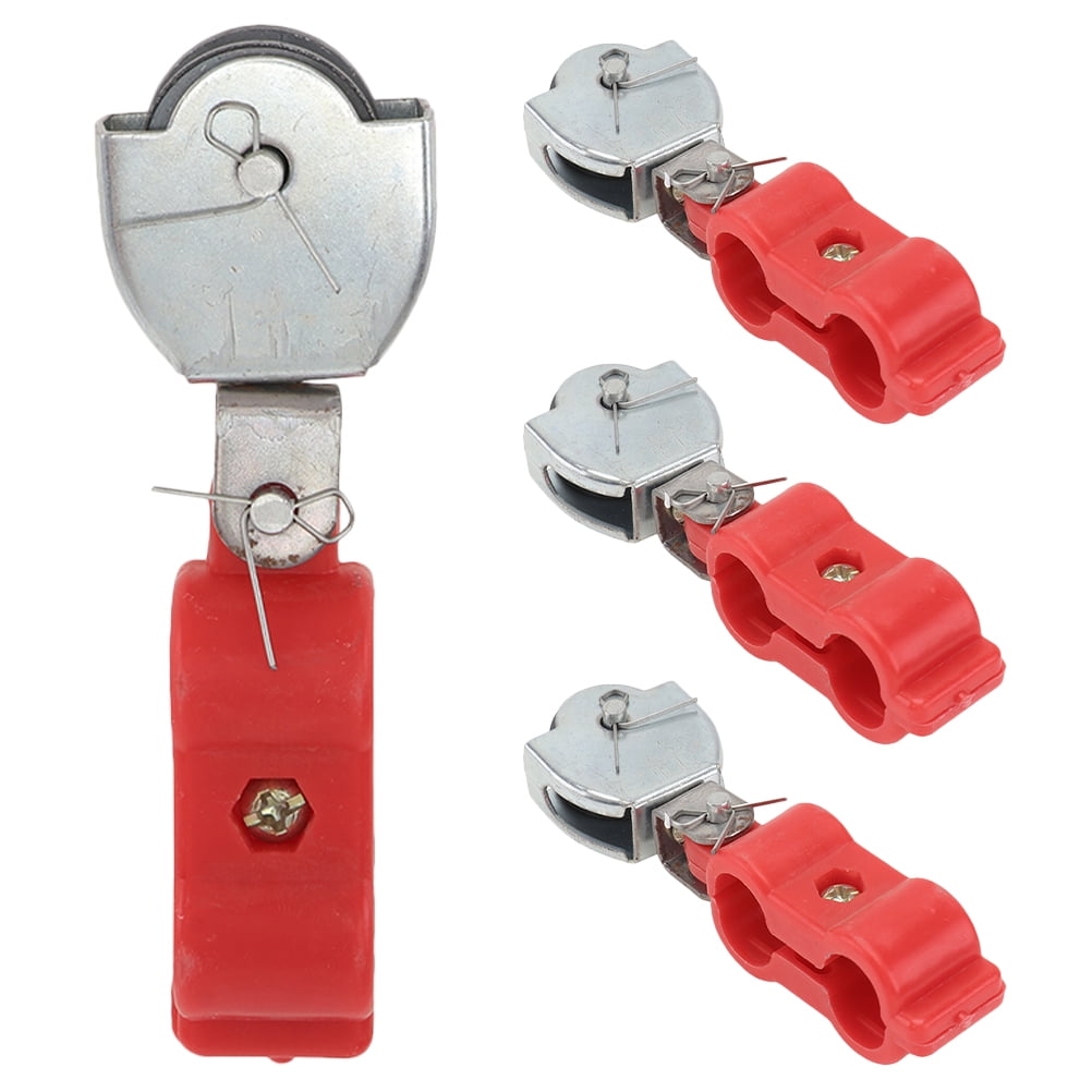 WRISTBIQUE Wire Rope Pulley 4Pcs Multi Color Metal Compact Design For ...