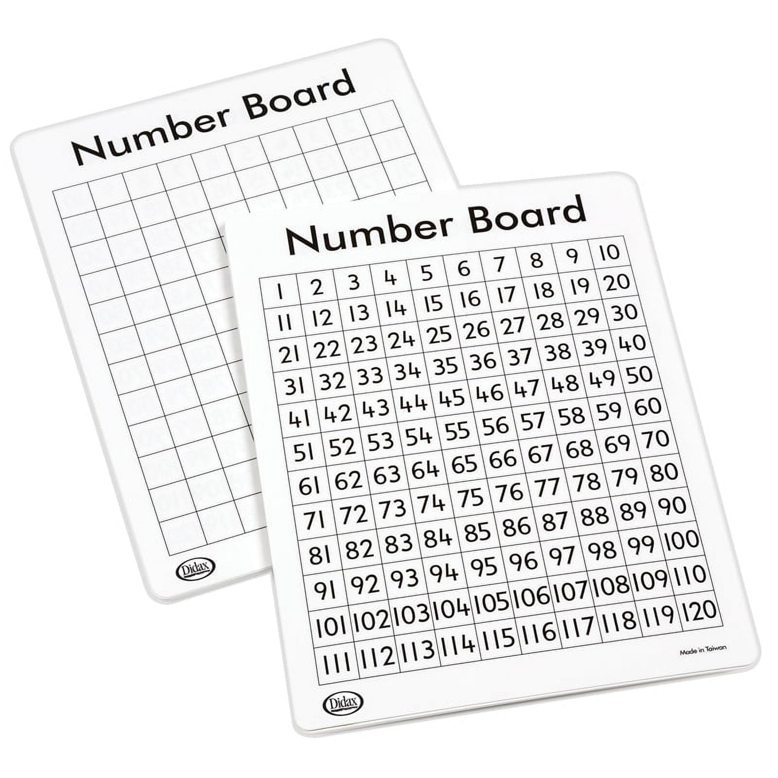 Write-On/Wipe-Off 120 Number Mats by Didax - Walmart.com