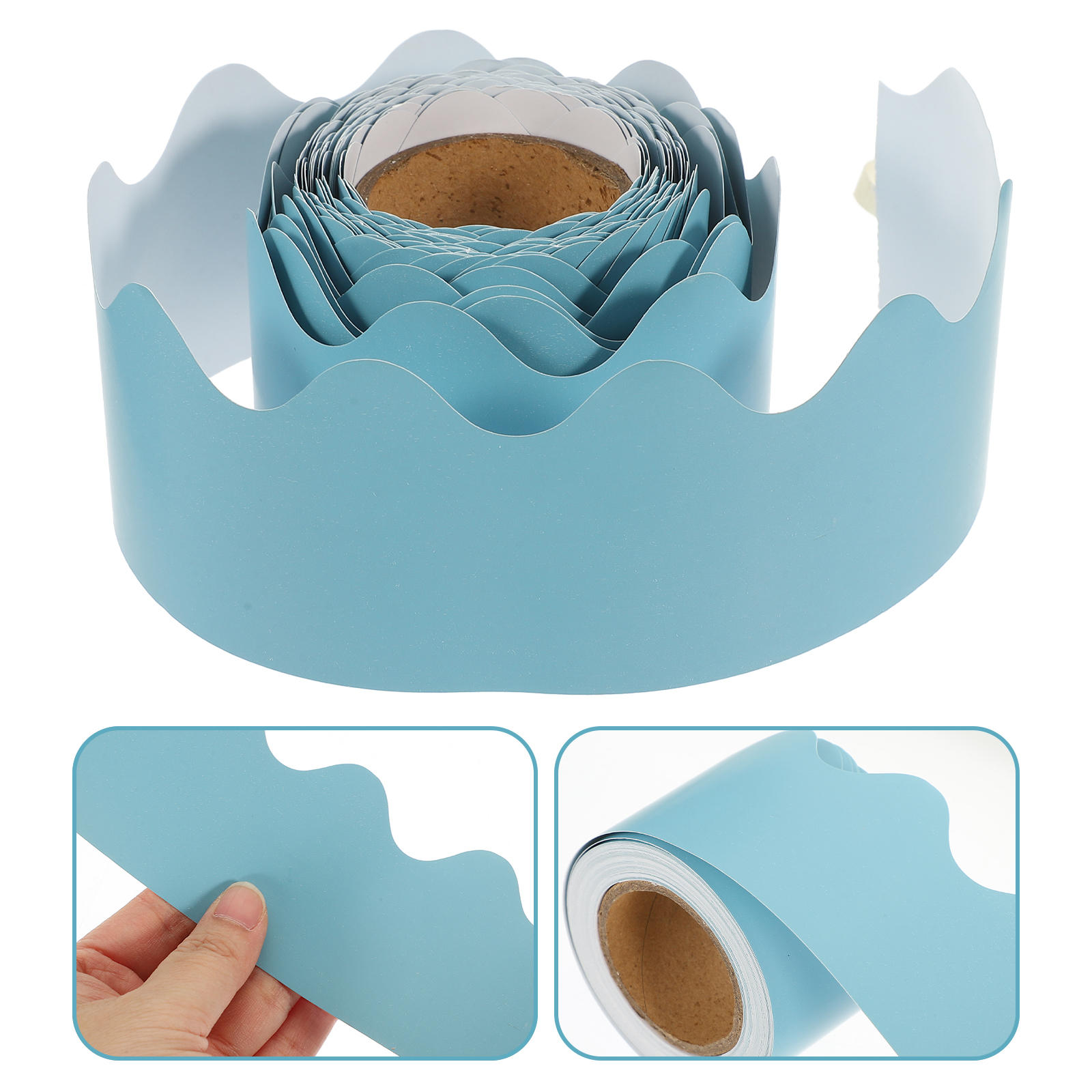 WRITWAA Blue Wear-Resistant Border Trim for Bulletin Boards and ...