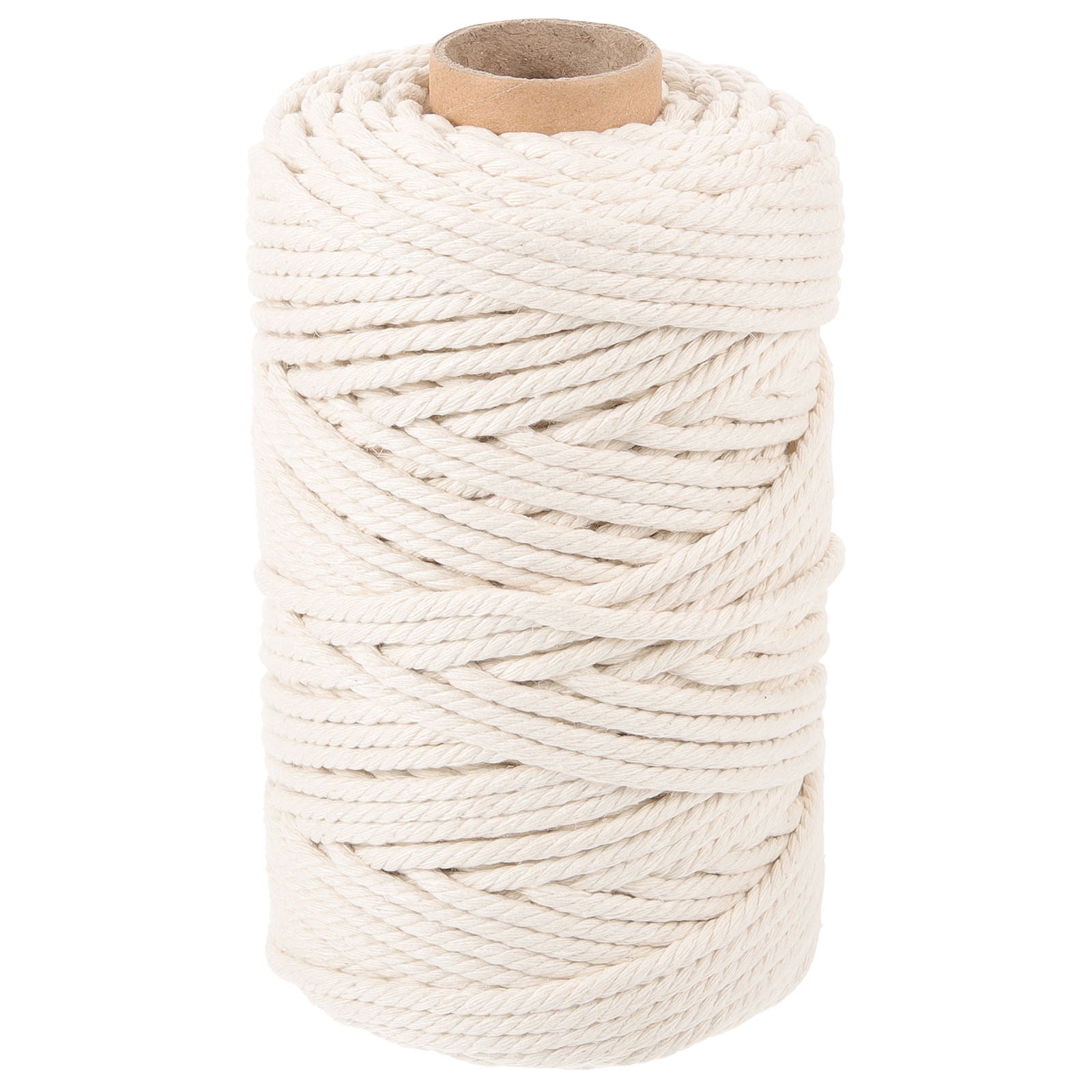 WRITWAA Washing Line Rope for Handicraft Enthusiasts Cotton Rope Beige ...