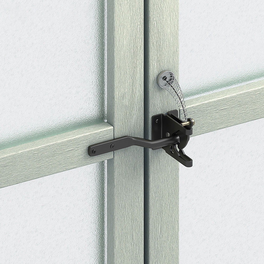 WRITWAA Black Carbon Steel Gate Lock for Door Security, , Easy ...