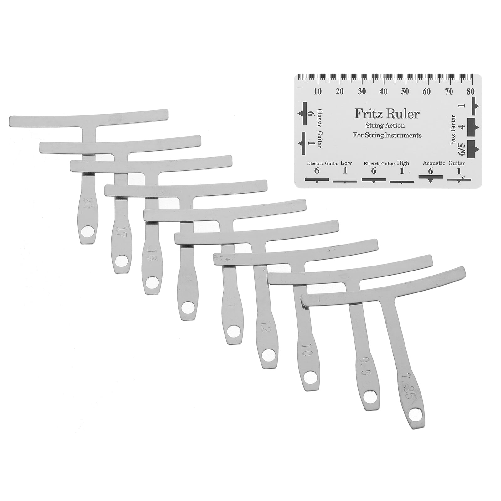 WRITWAA guitar understring radius gauge Guitar Luthier Tool Stainless ...