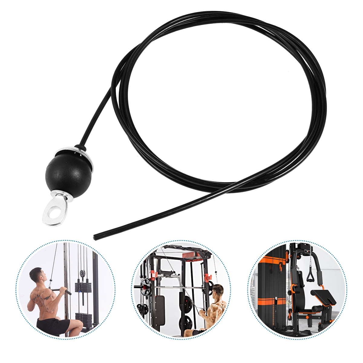 WRITWAA Gym Equipment Pulleys for Weight Lifting Cable Black 1 Set ...