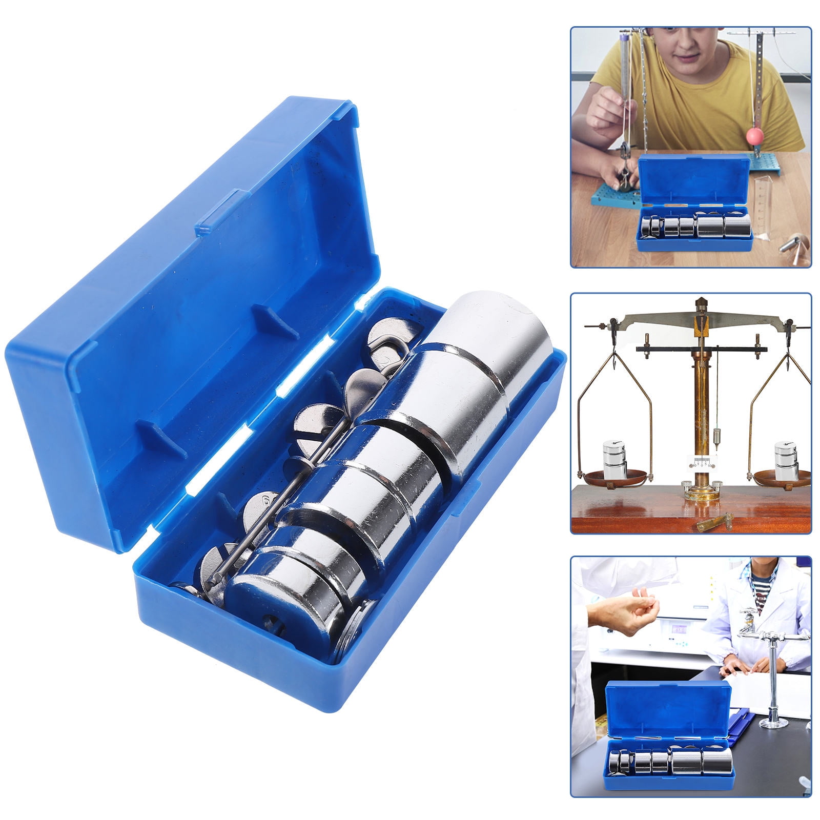 WRITWAA 1 Set Slotted Weights Steel Chromium Plated for Determining and ...