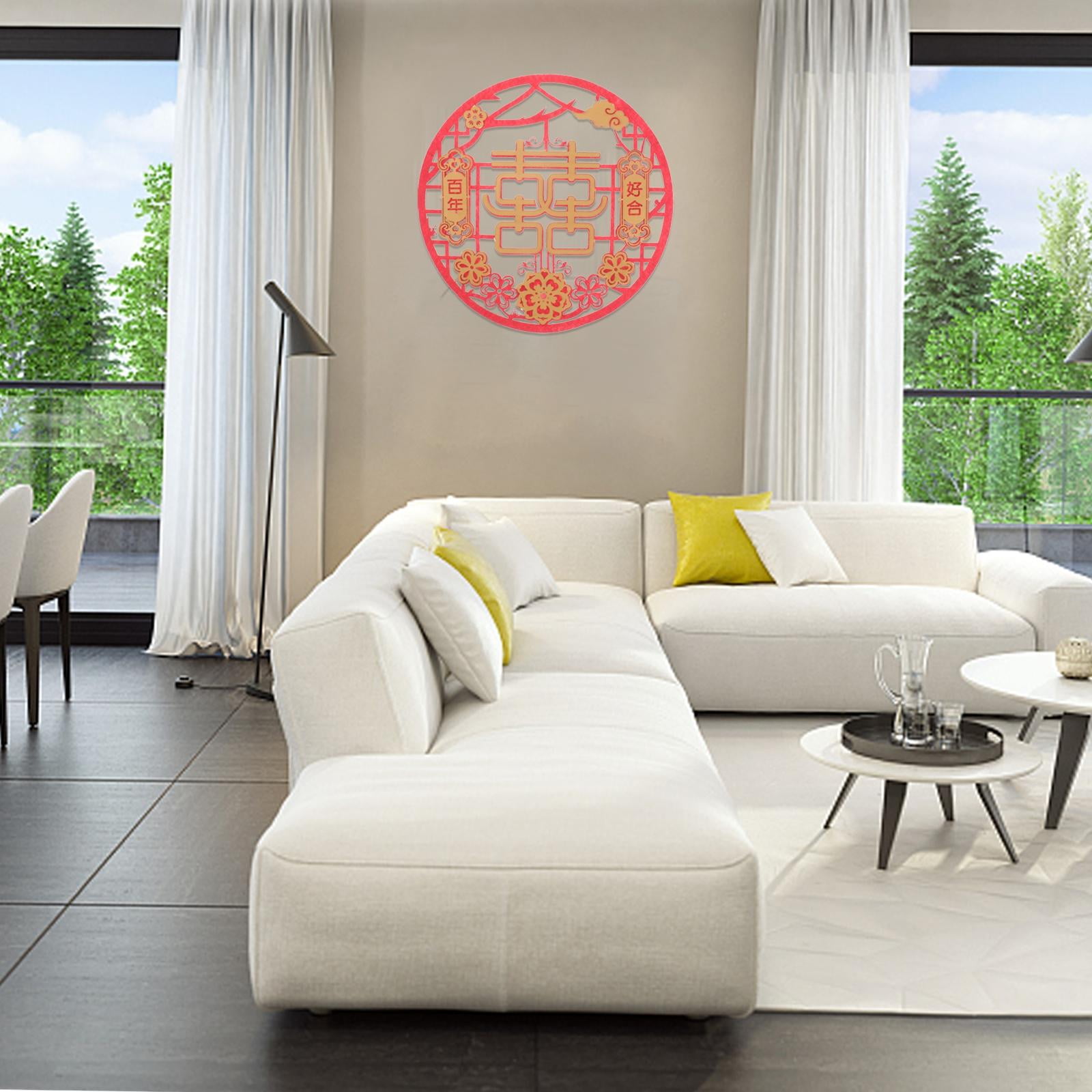 WRITWAA 1 Sheet Multi-colored Non-woven Fabric Square Sticker for ...