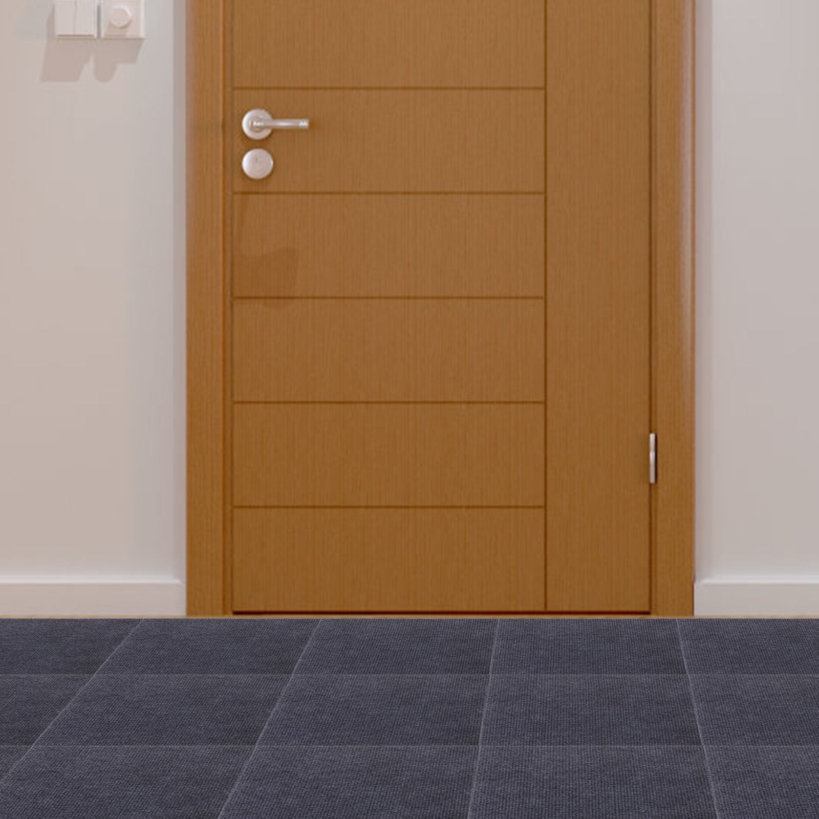 WRITWAA 10Pcs Removable Peel and Stick Floor Tile Decals Dark Grey ...