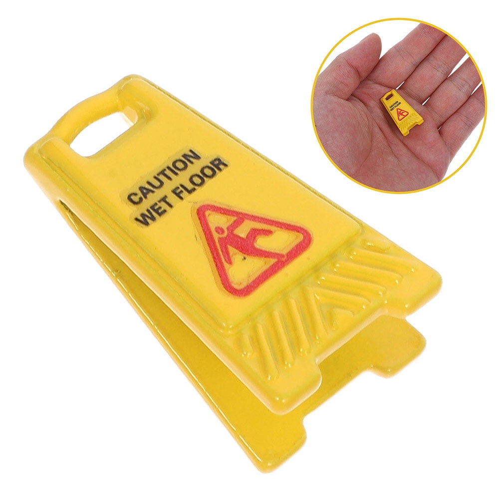 WRITWAA 12Pcs Wet Floor Warning Signs for Indoor Safety Awareness and ...