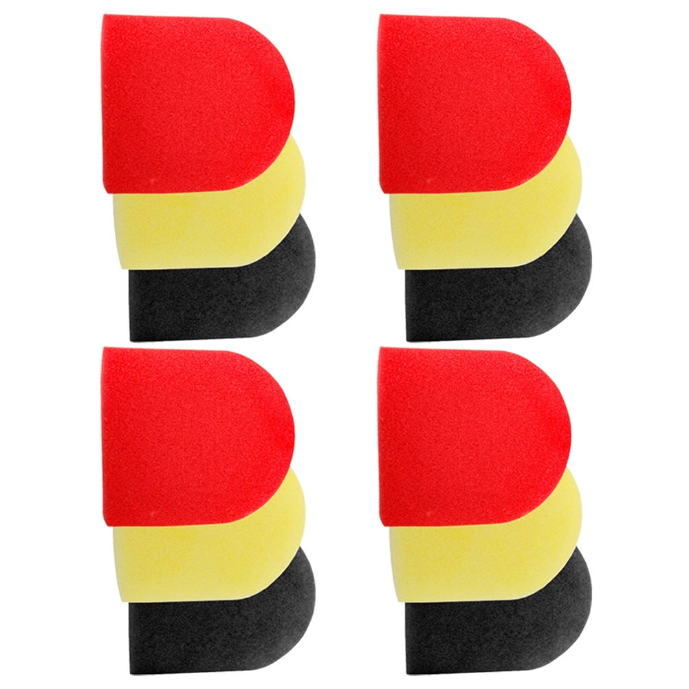 WRITWAA 12Pcs Sponge Microphone Covers Thickened Elastic Mic Protector ...