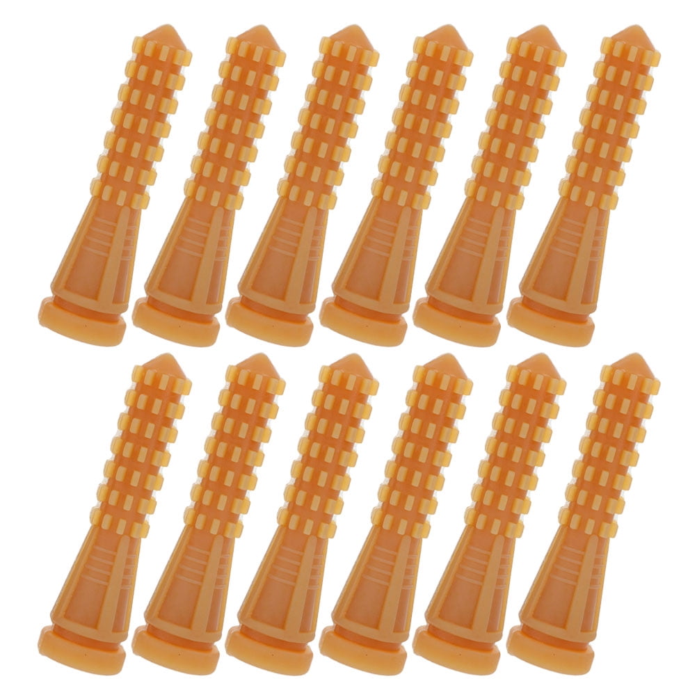 WRITWAA 12pcs Light Yellow Rubber Chicken Plucker Parts Plucking Rods ...