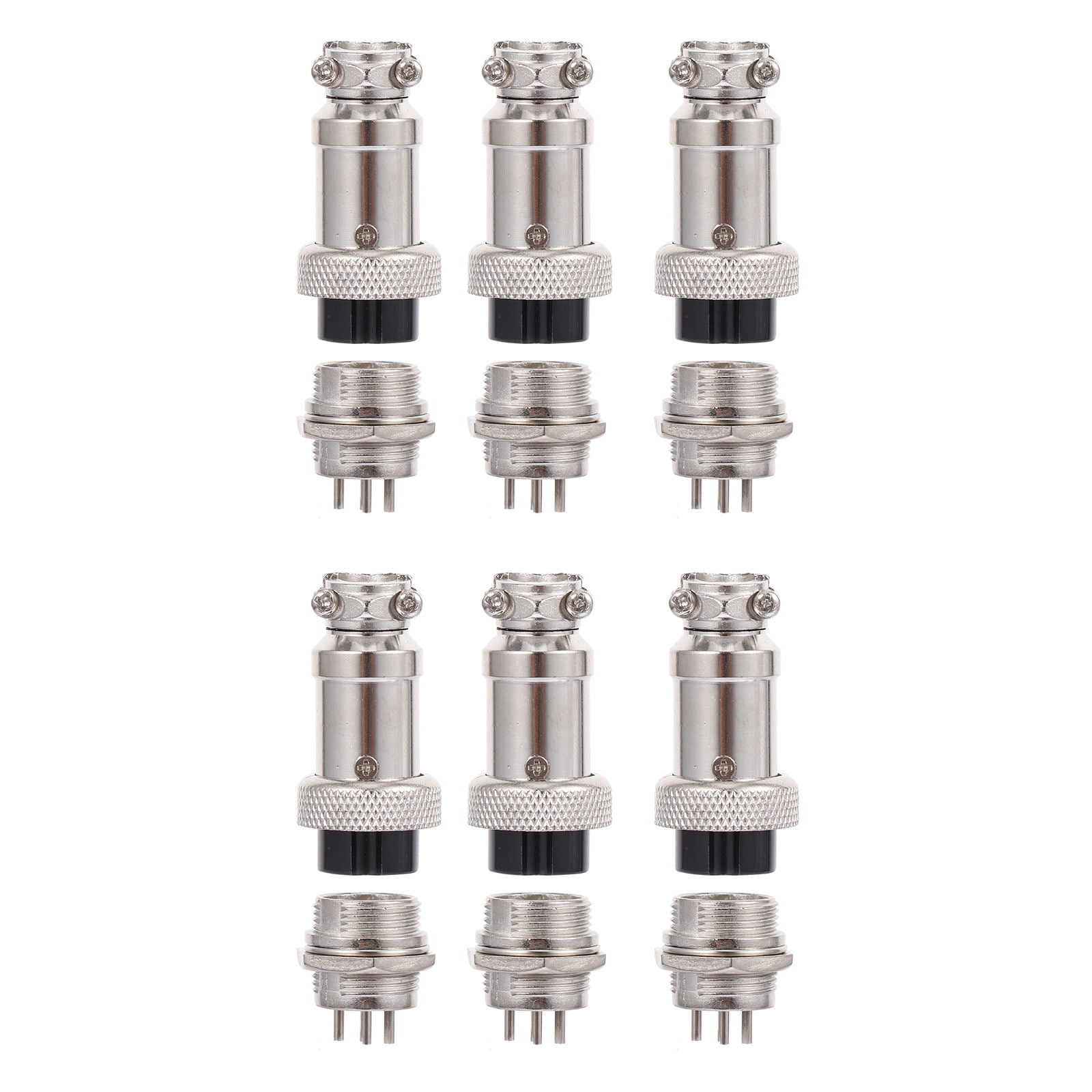WRITWAA 12pcs Small Electrical Connectors Set Black Copper Aviation ...