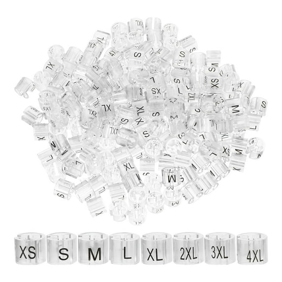 WRITWAA Plastic Hanger Tags Transparent for Closet Organization and ...