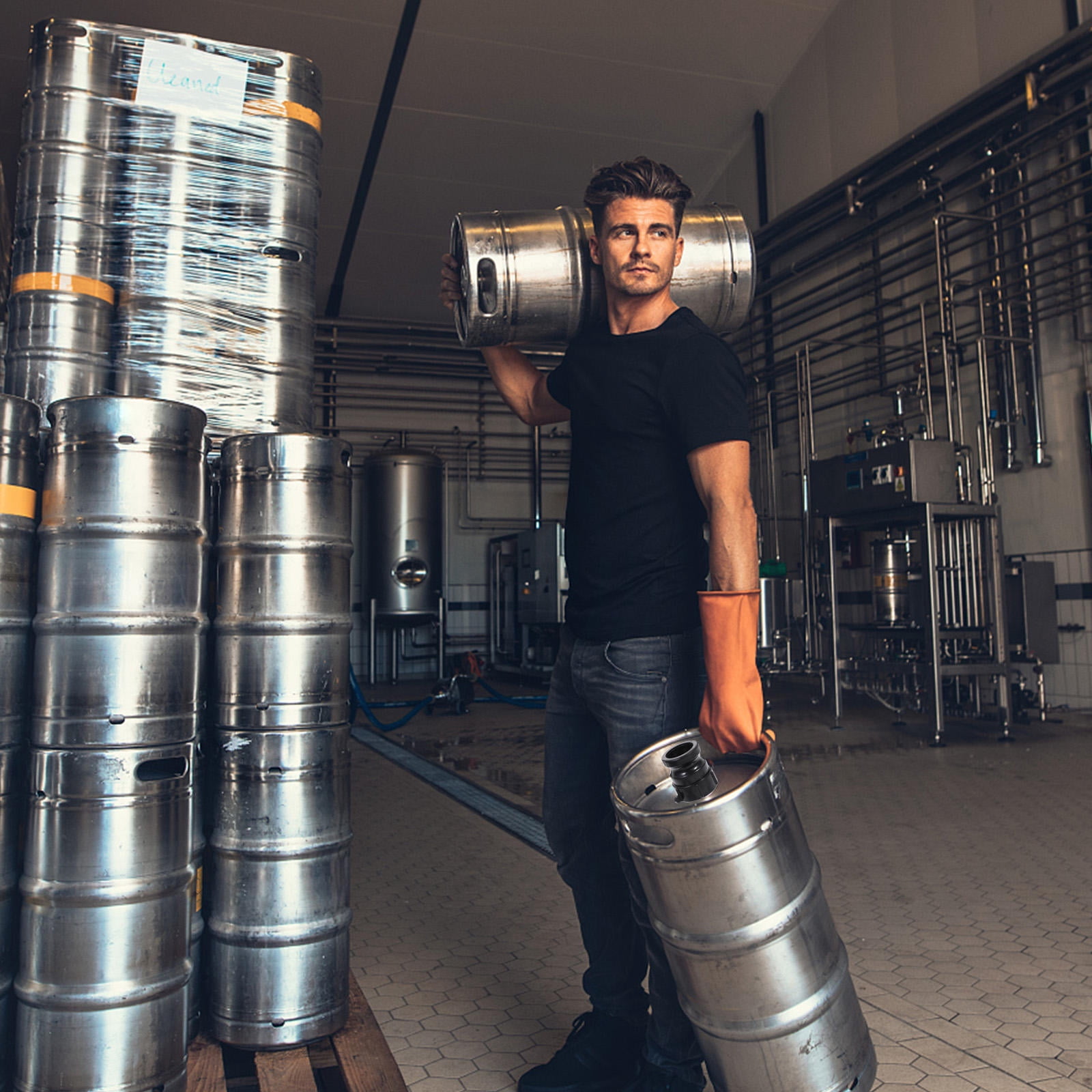 WRITWAA 1Pack Cam Fittings Ibc Tote Camlock Fitting Black Abs Material ...