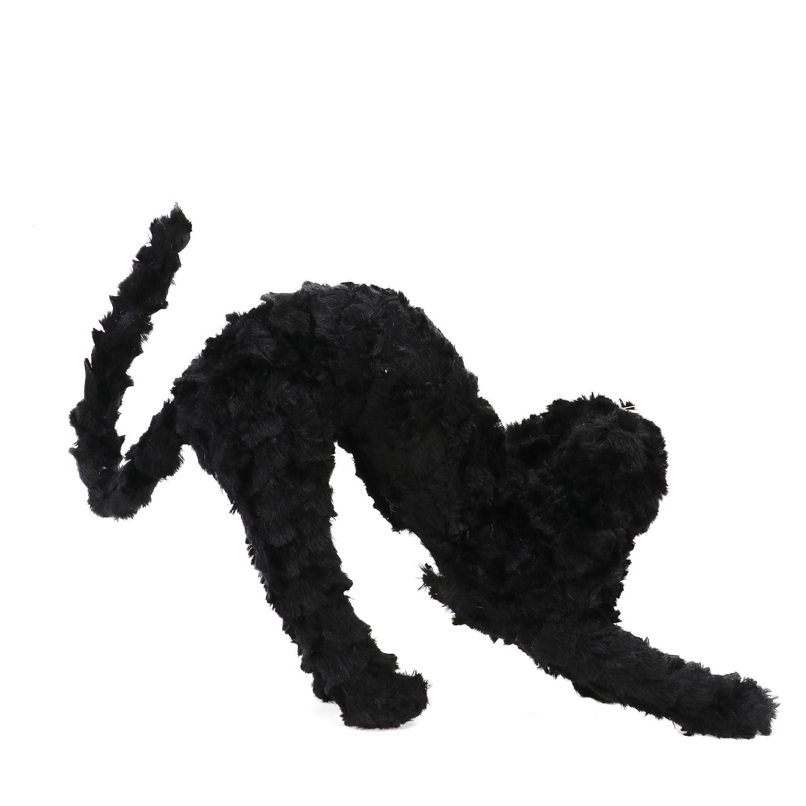 WRITWAA Black Cat Decoration Simulation Prop with Glow for Garden ...