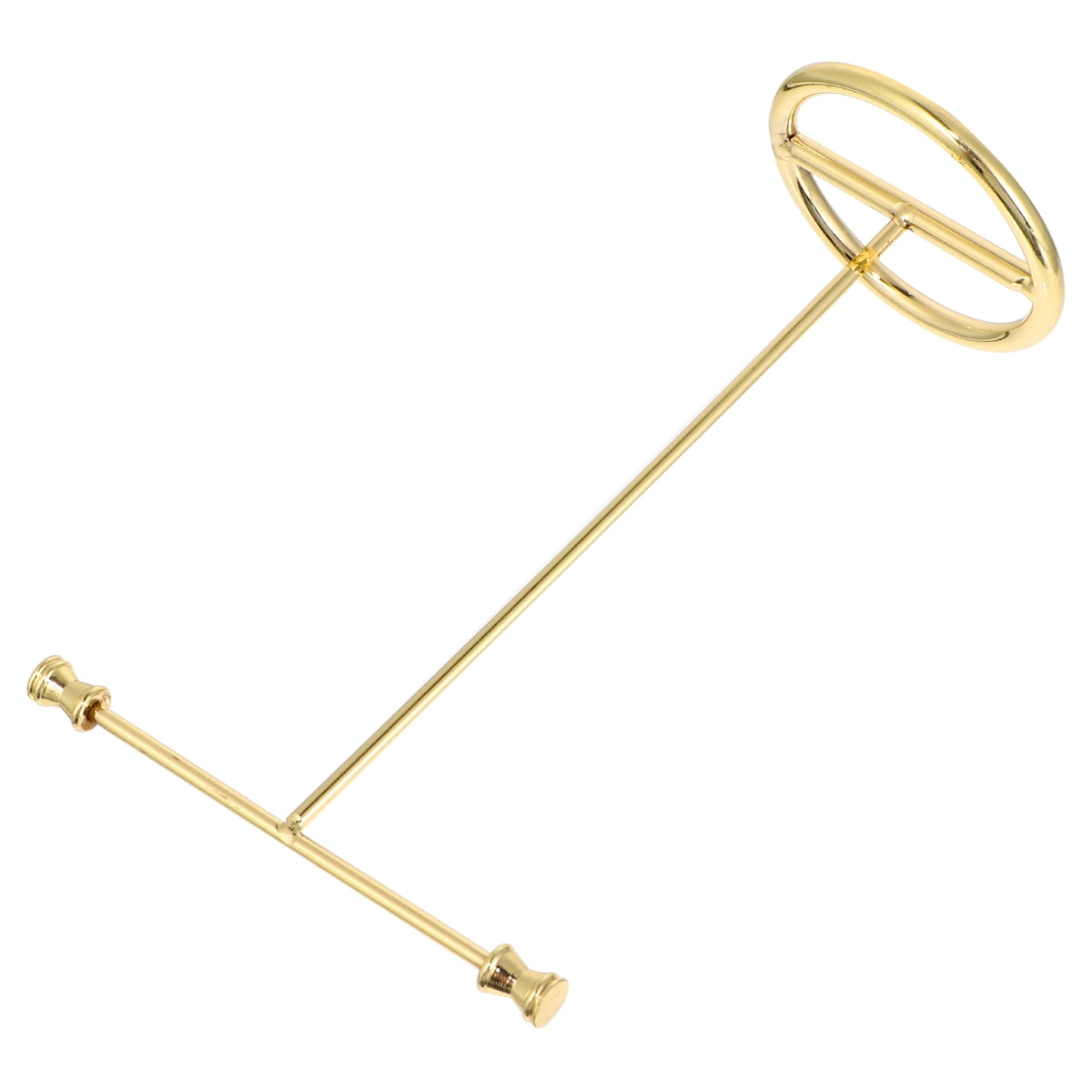 WRITWAA 1Pc Simple Iron Jewelry Display Rack Golden Earring Holder for ...