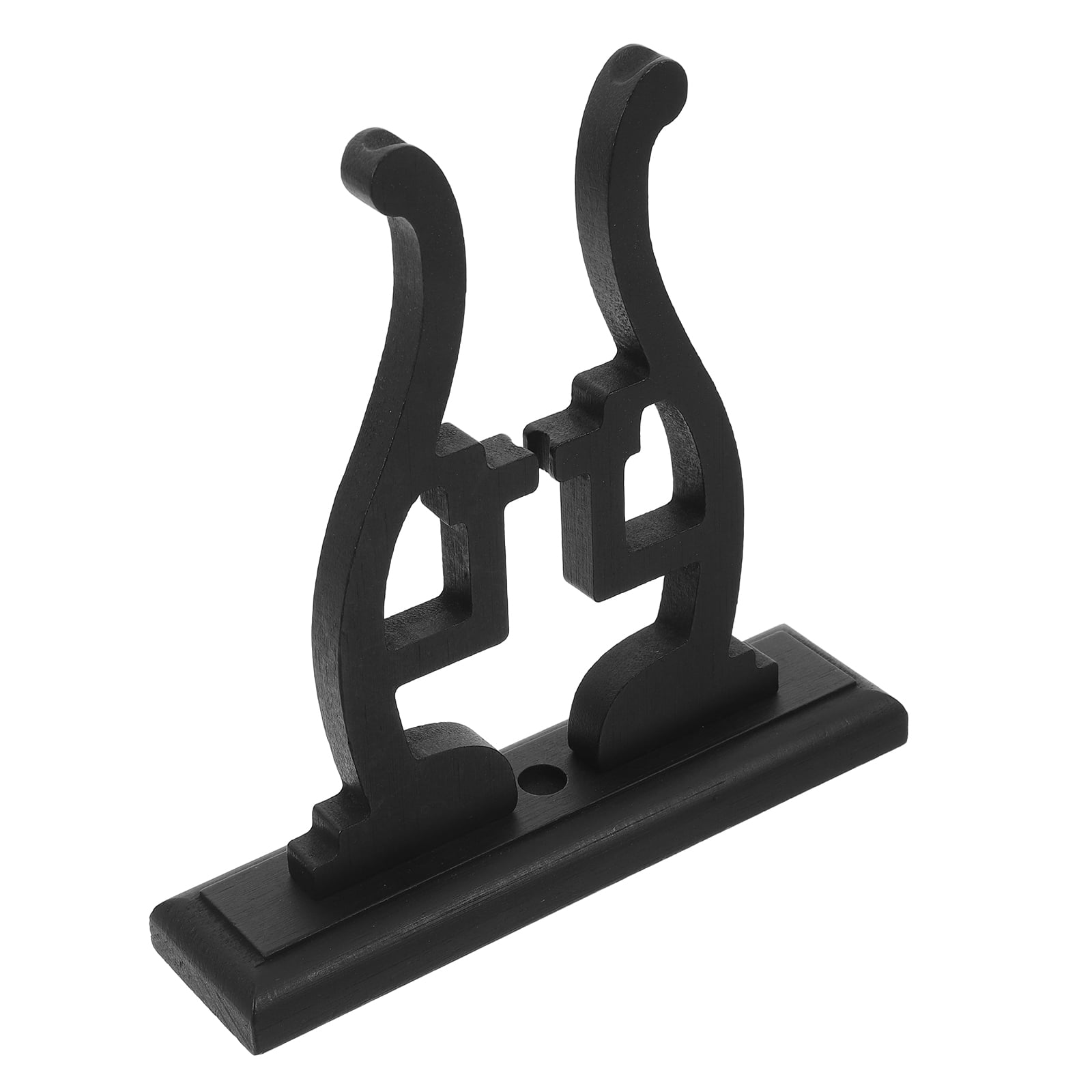 WRITWAA Black Fan Display Stand, Compact Smooth Polished Hand Fan ...