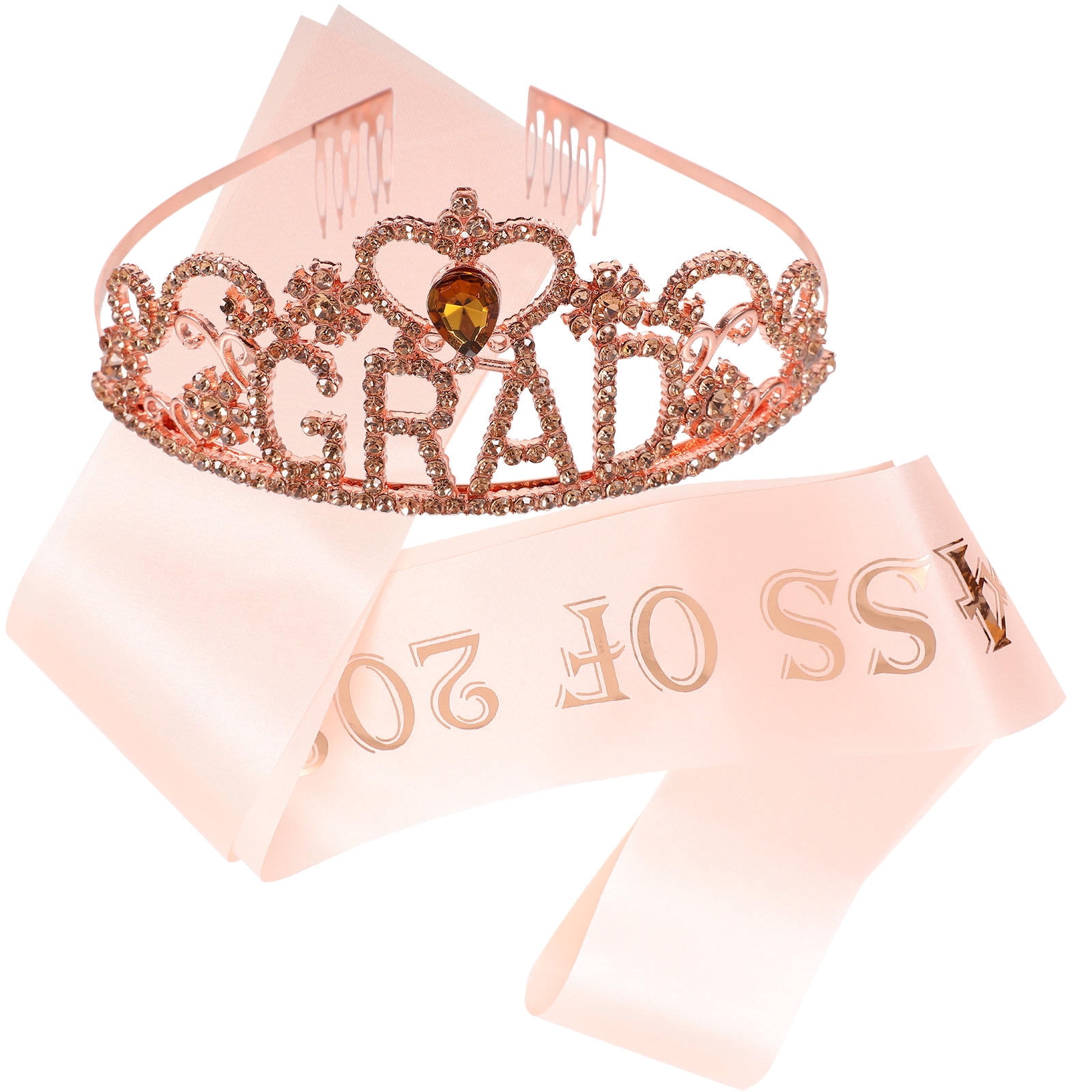WRITWAA Graduation Sash Set in Rose Alloy, Party Accessory for ...