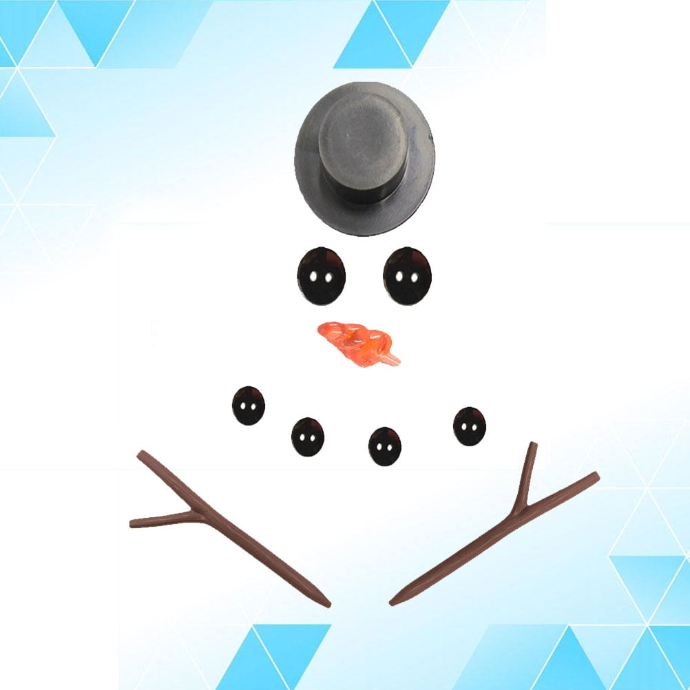WRITWAA 2 Set Snowman Craft for Kids Snowman Accessory Kit Assorted ...