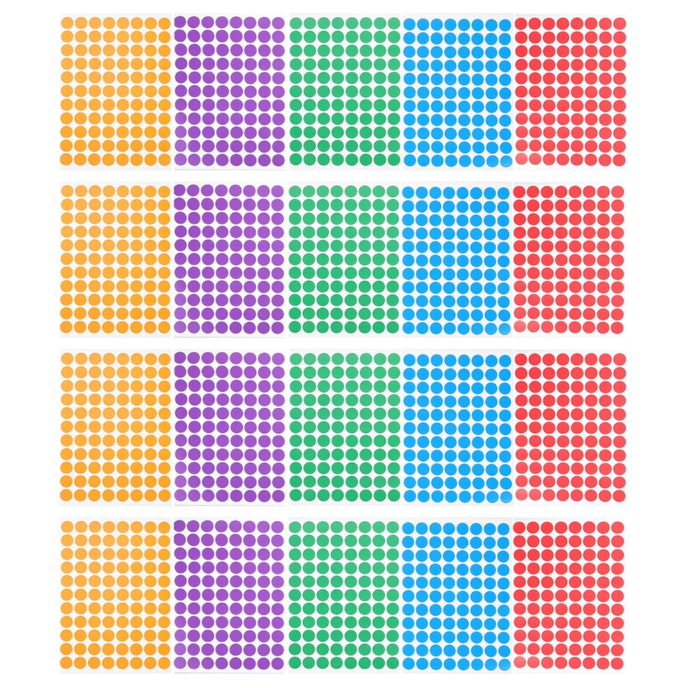 WRITWAA Rewards Small Round Stickers Dot Adhesive Round Stickers Self ...