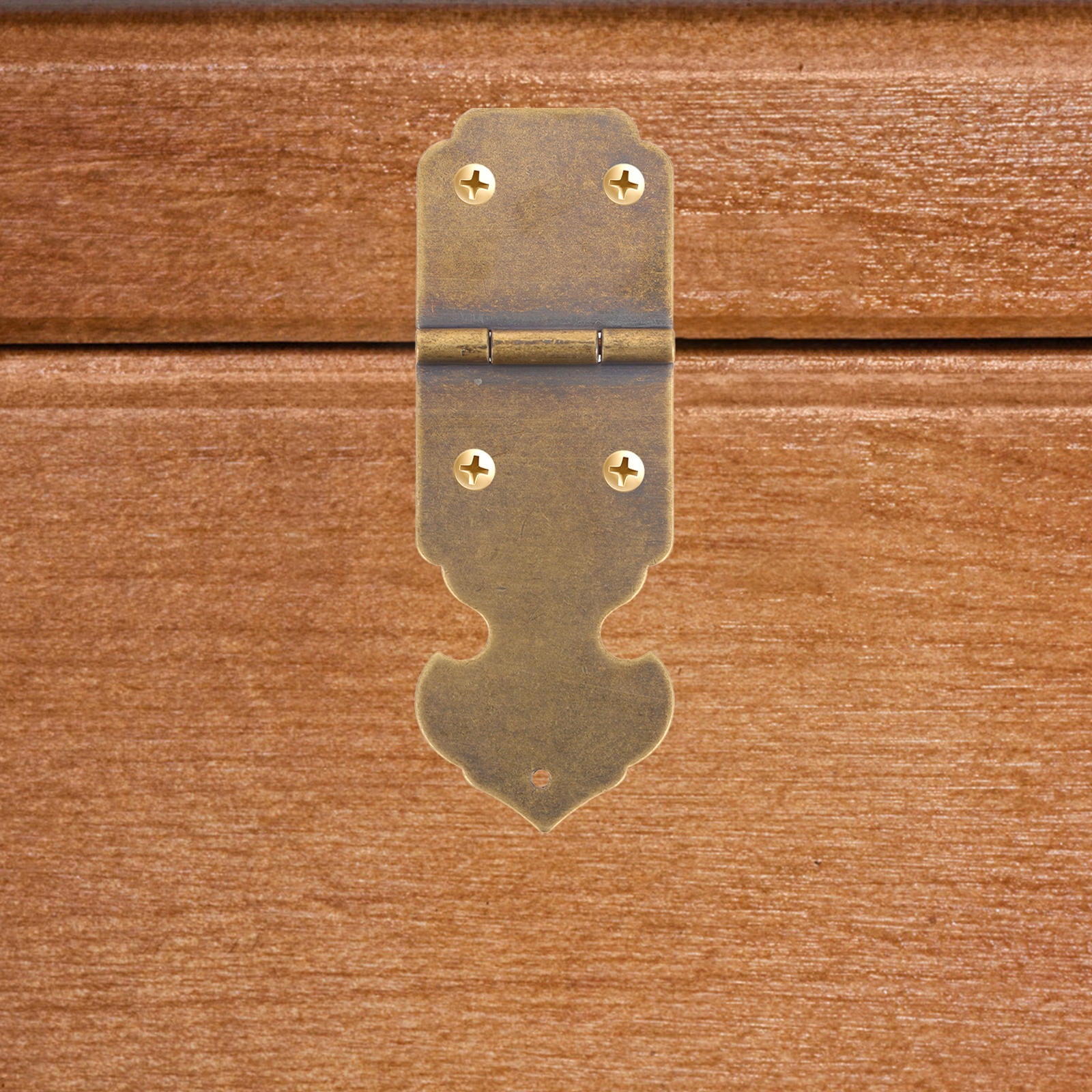 WRITWAA 2Pcs Vintage Style Small Copper Hinges for Drawer Cabinet and ...
