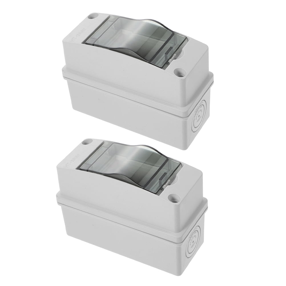 WRITWAA 2Pcs Plastic Electrical Junction Box ABS PC Power Distribution ...