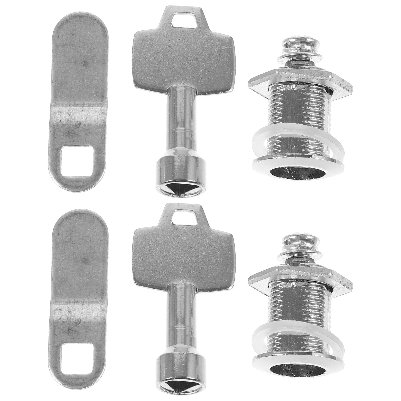 WRITWAA 2Sets Trashcan Lock Triangular Socket Key For Garbage Bins In ...