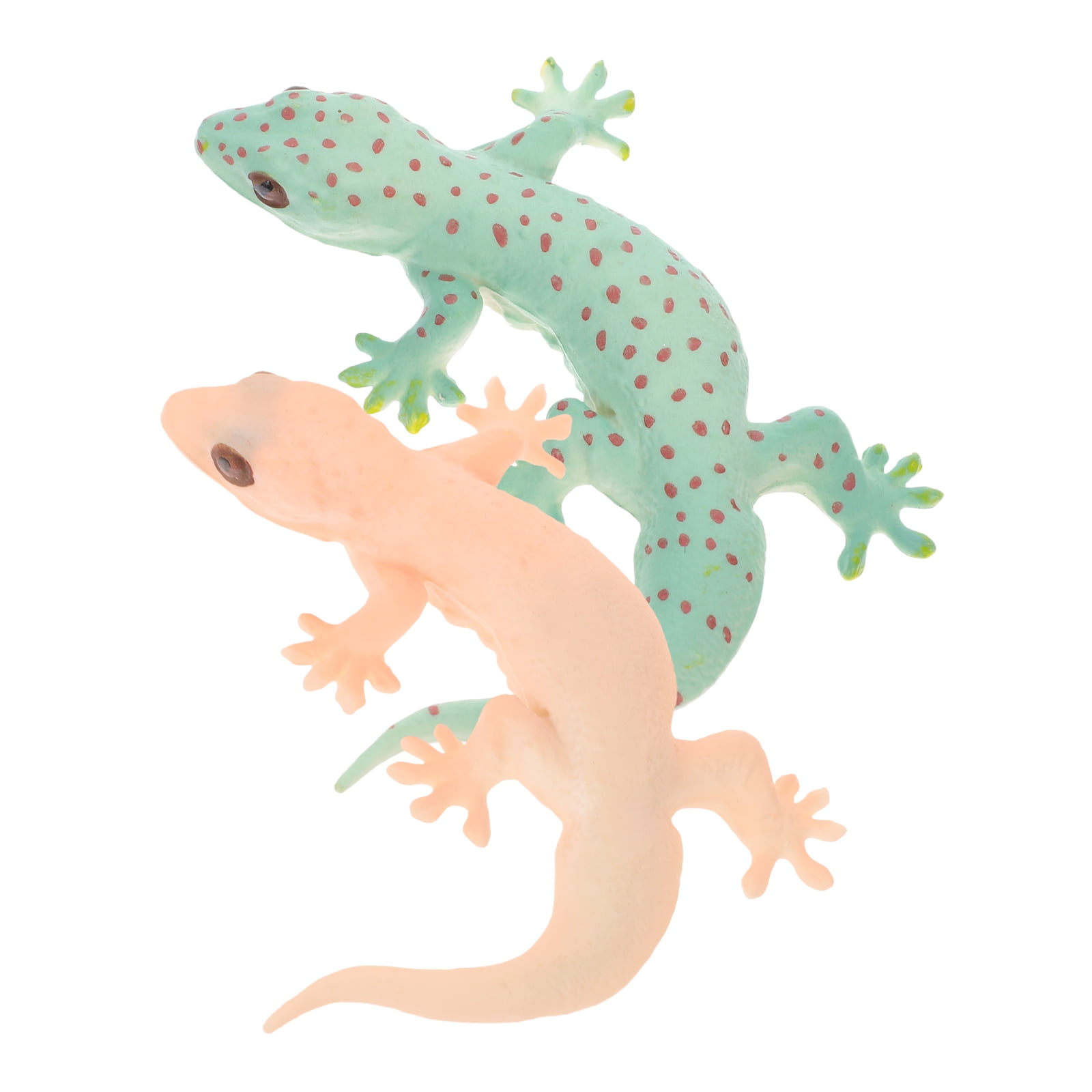 WRITWAA 2Pcs Durable PVC Lizard Figurines with Realistic Design for ...