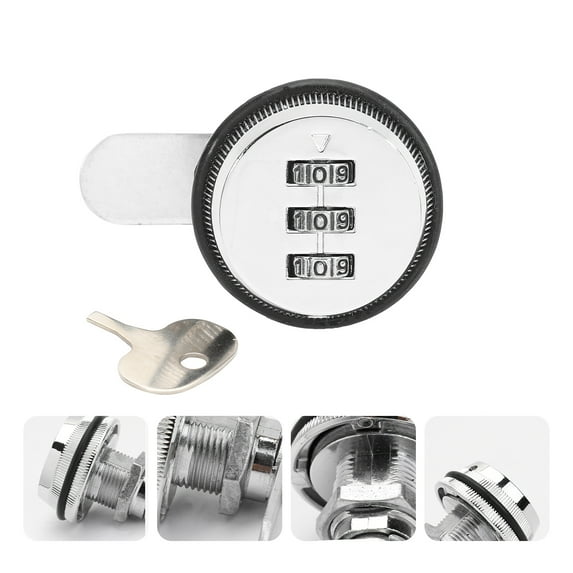 WRITWAA 3 Digit Combination Cam Lock Zinc Alloy Keyless Password Lock ...