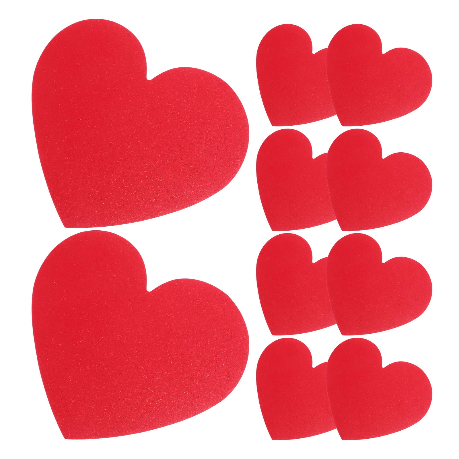 WRITWAA Heart Shape Note Pad Heart Shaped Cards Paper Red Couples ...