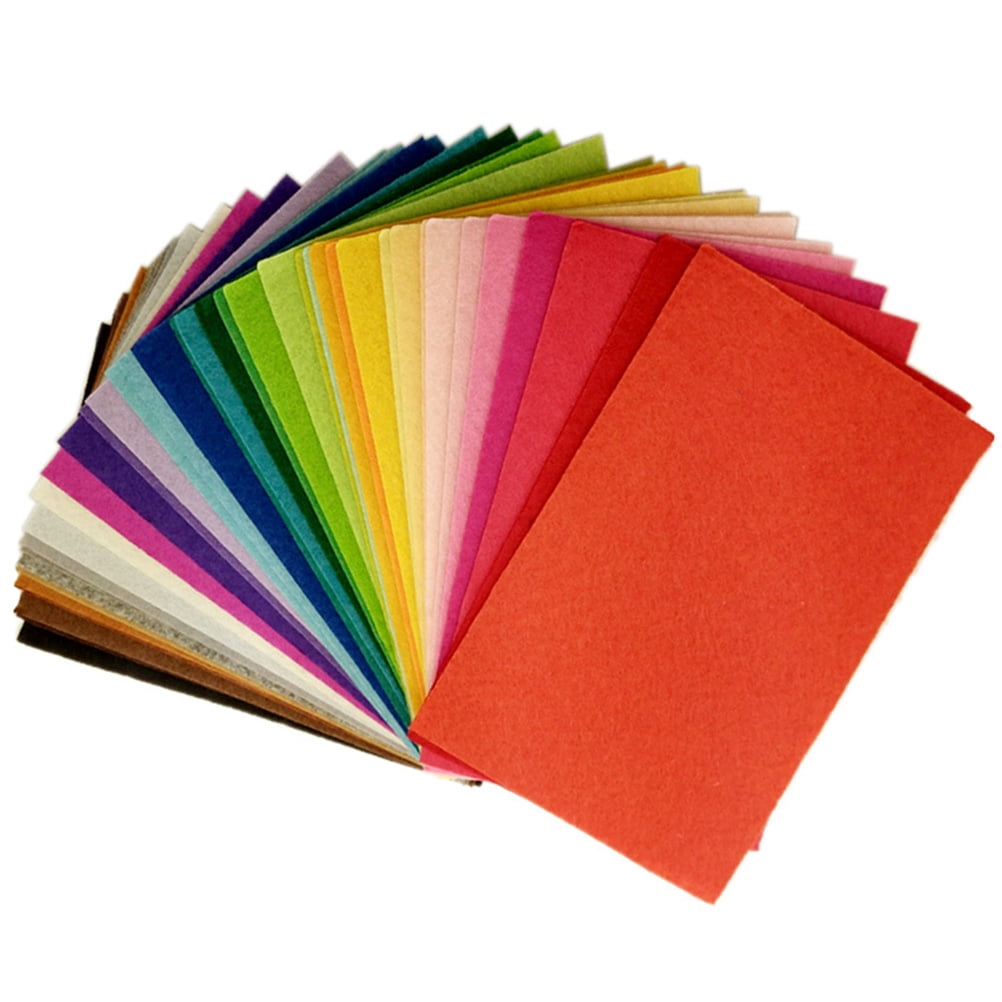WRITWAA 40Pcs Felt Cloth Colored Felt Fabric for Children Parents ...