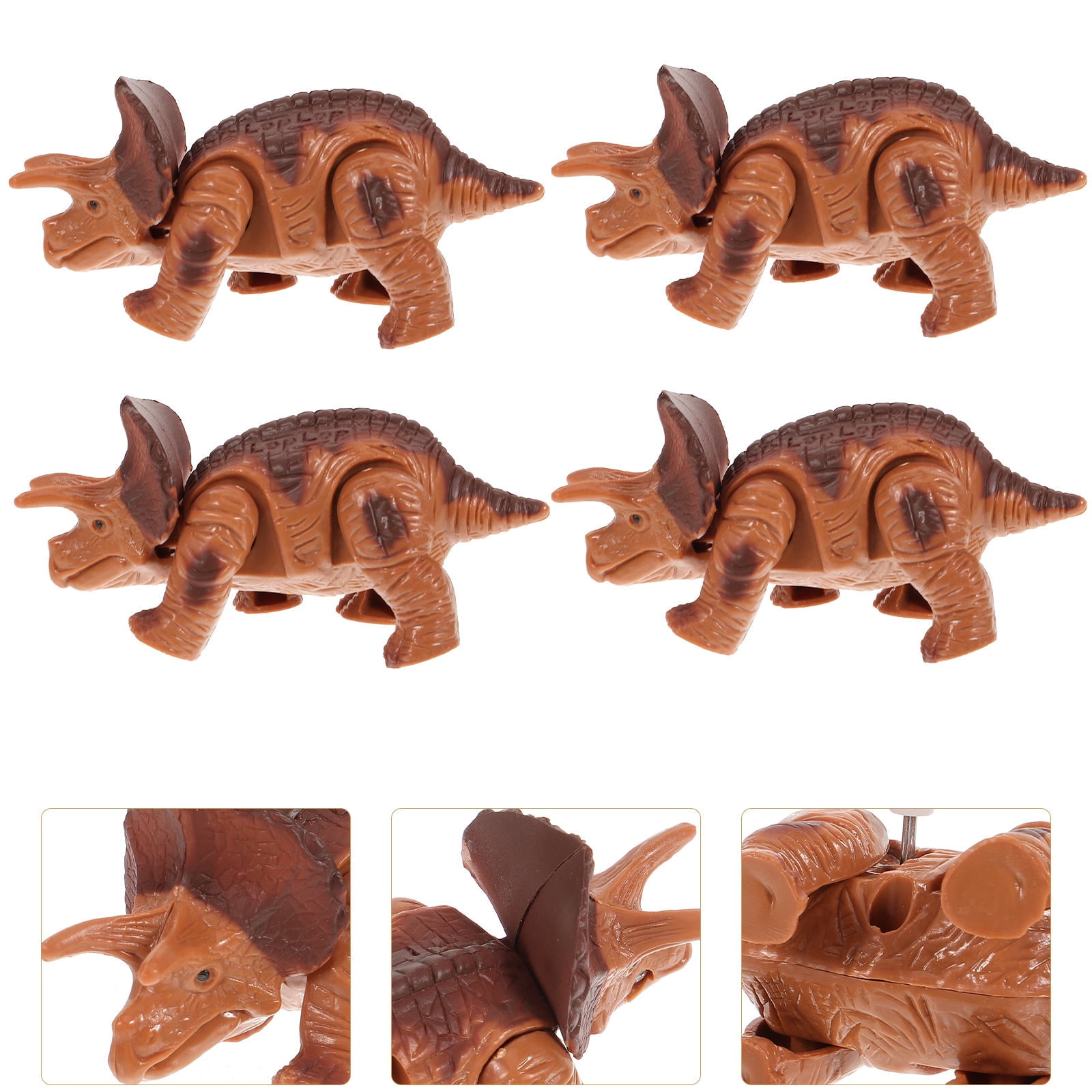 WRITWAA Wind Up Animal Toy Dinosaur Abs Brown For Childrens Day ...