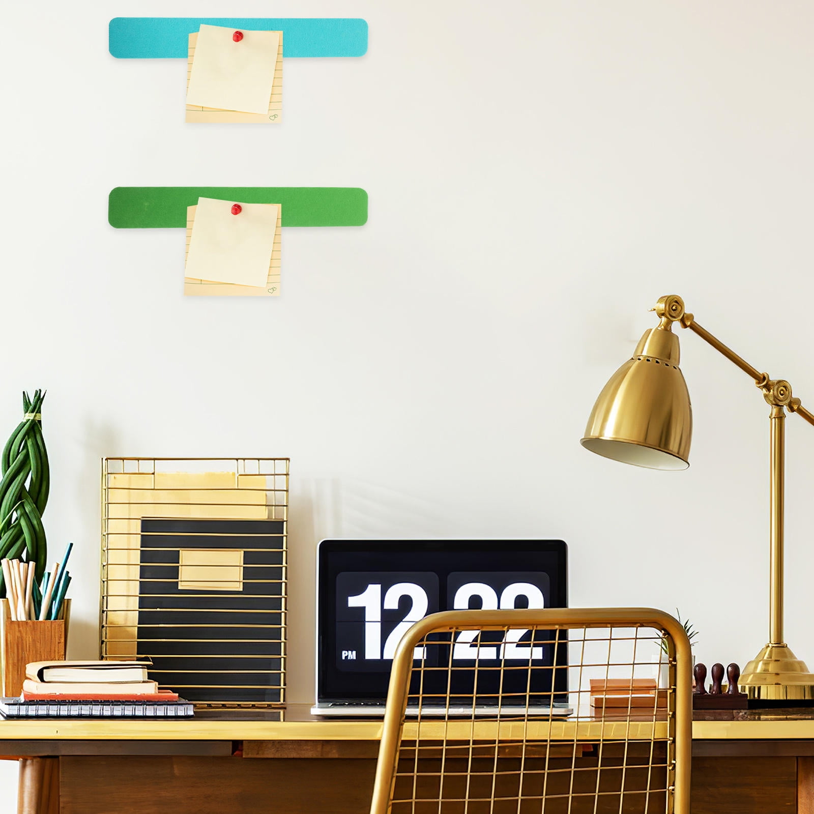 WRITWAA 4pcs Green Bulletin Boards for Walls, Study and Office Use ...