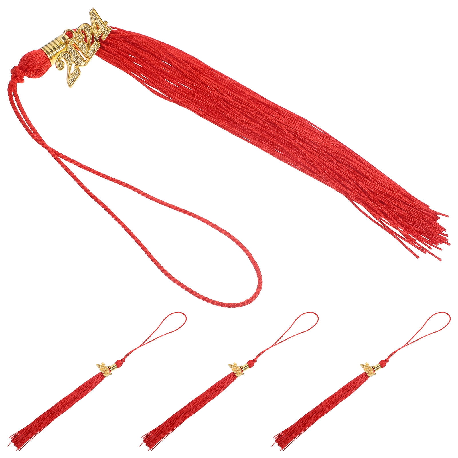 WRITWAA Graduation Ceremony Accessories Red Graduation Caps 4pcs for ...