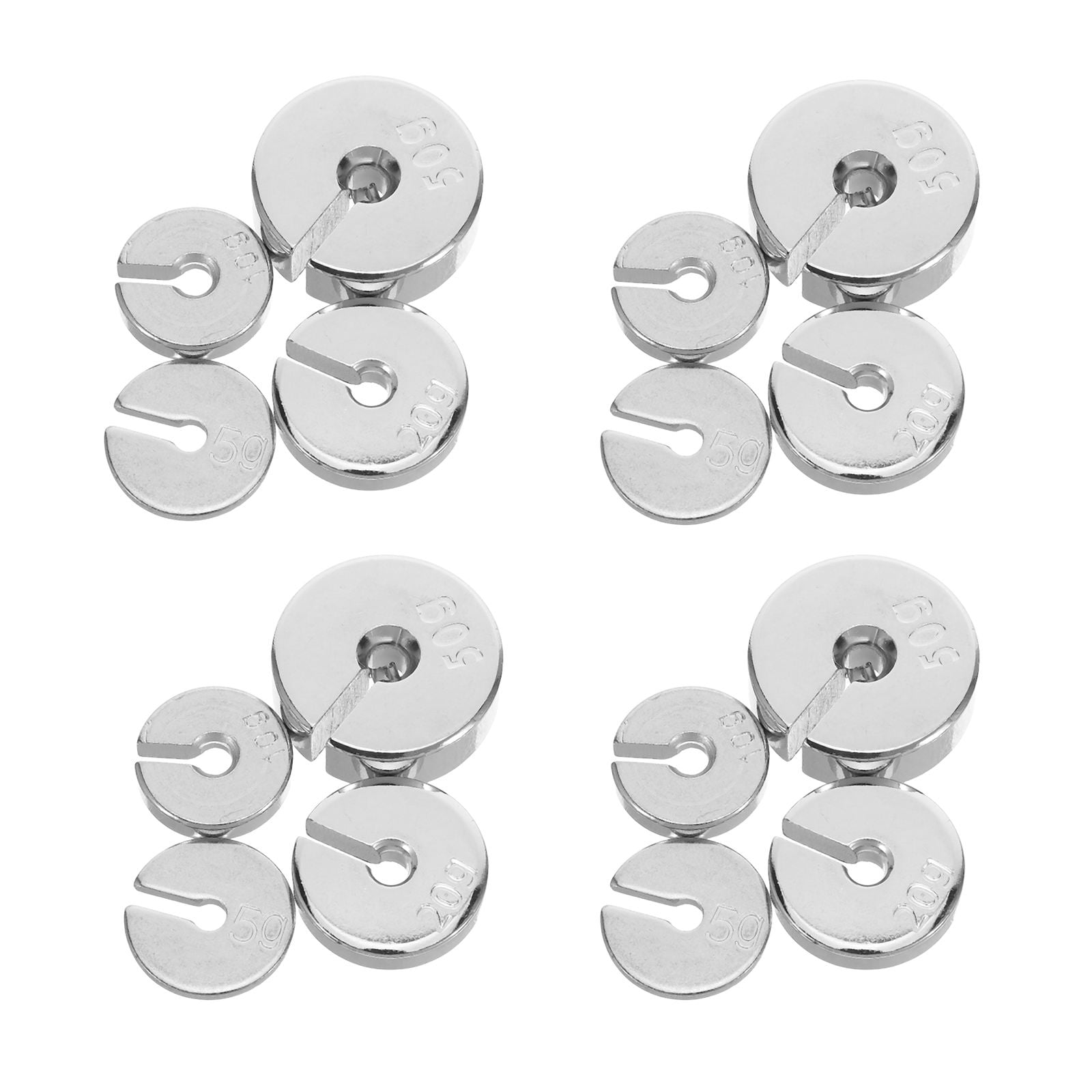 WRITWAA 35-Piece Precision Calibration Weight Set with -Plated Iron ...