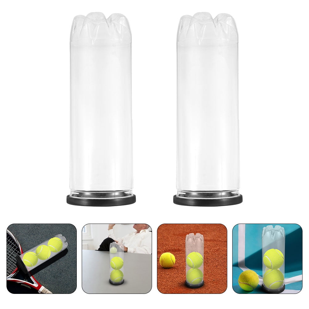 WRITWAA 5-Pack Black PVC Tennis Storage Bottles Multi-Function ...