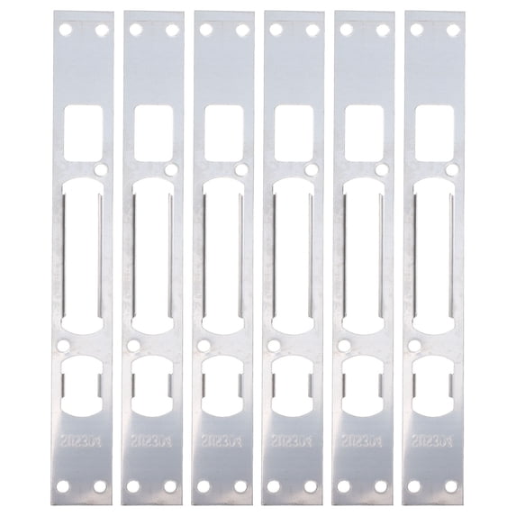 WRITWAA 6-Piece Security Door Strike Plate Set Iron Door Jamb ...
