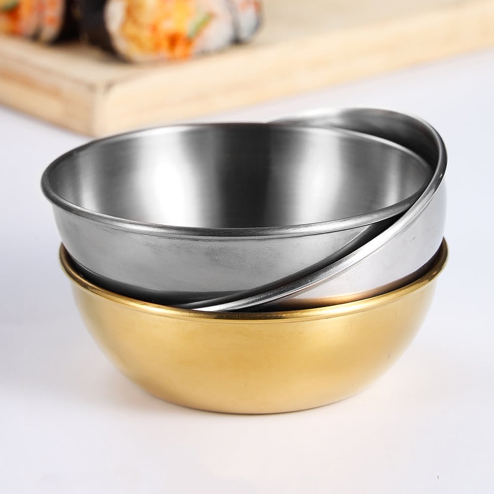 WRITWAA 6Pcs Small Dishes For Dipping Sauce 9X3CM Round Stainless Steel ...