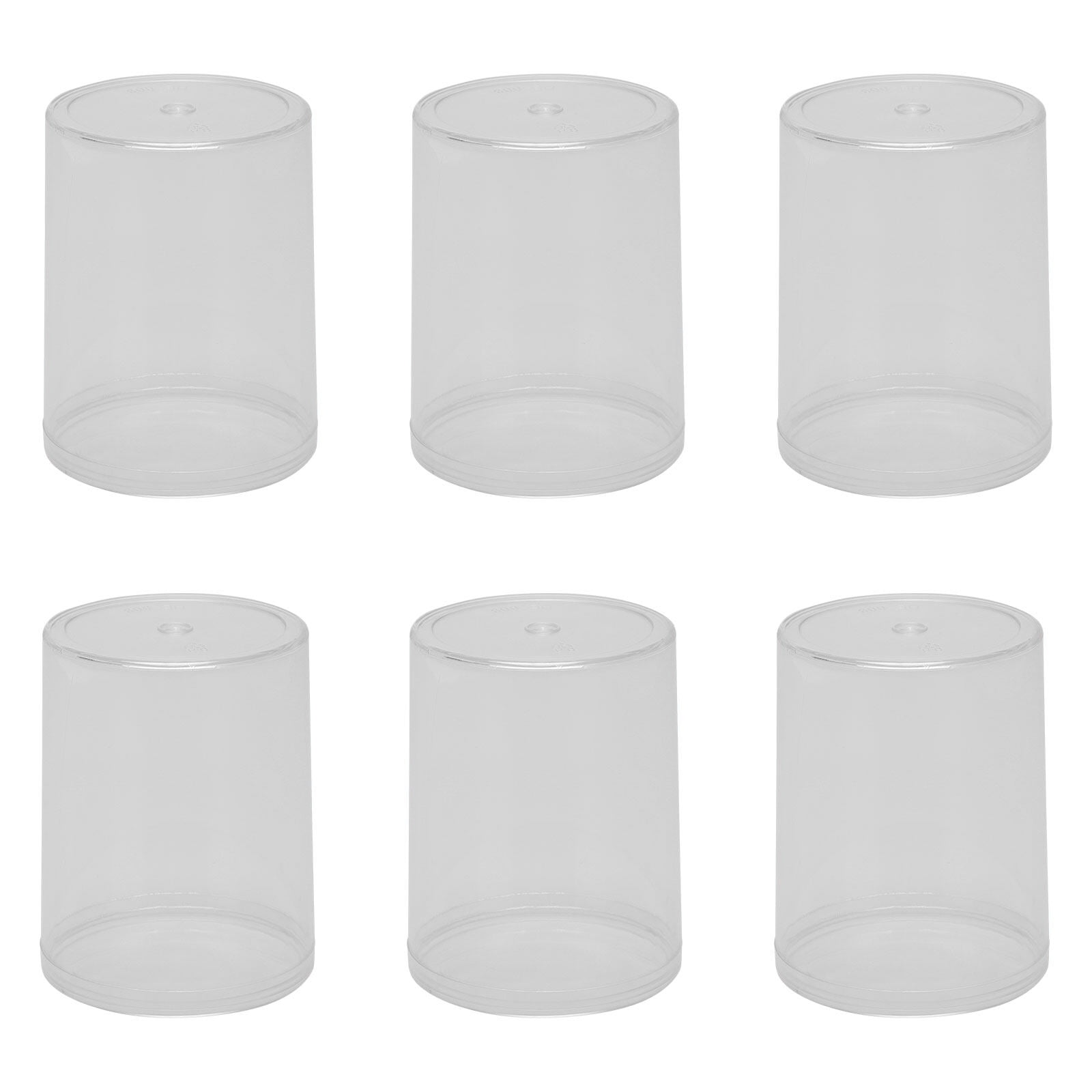 WRITWAA 6Pcs Transparent Round Model Boxes for Figurine Display ...