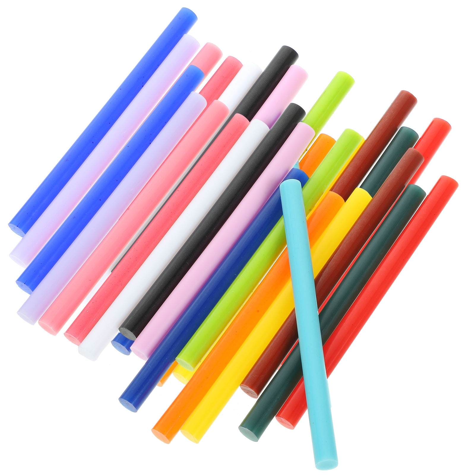 WRITWAA 75Pcs Hot Melt Adhesive Glue Rods Assorted Colors for Art Works ...