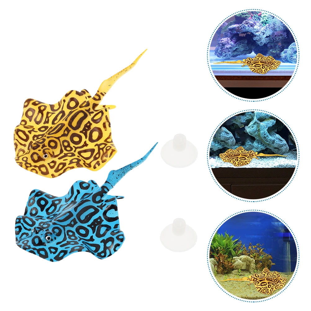 WRITWAA Assorted Color Silicone Aquarium Simulation Fish for Decoration ...