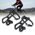 WRITWAA Black Bicycle Toe Clips 1 Pair with Dog Mouth Muzzle for Road ...