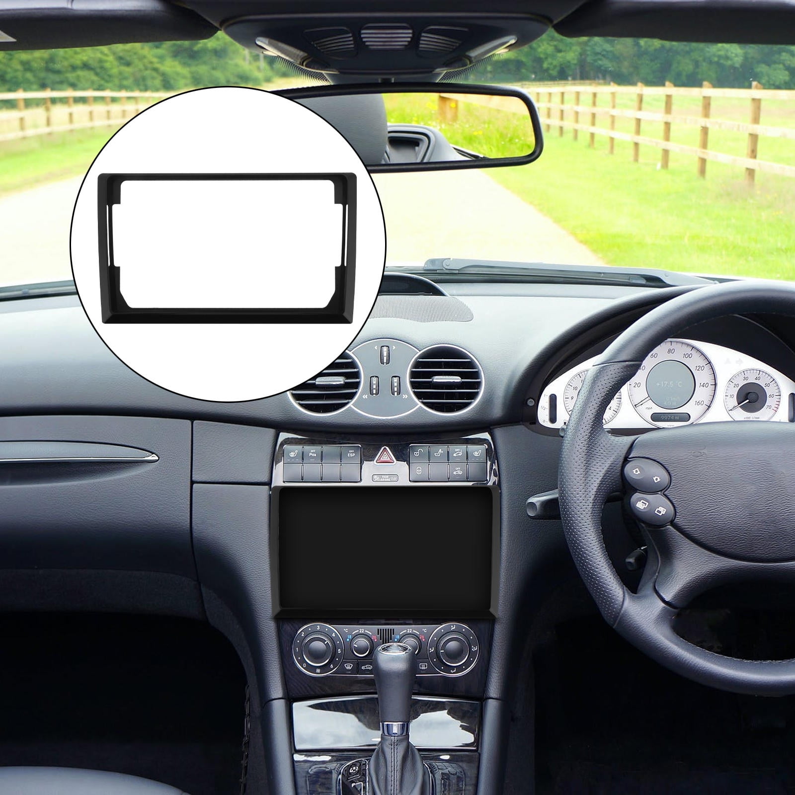 WRITWAA Black Center Console Screen Frame Protector for Car Navigation ...