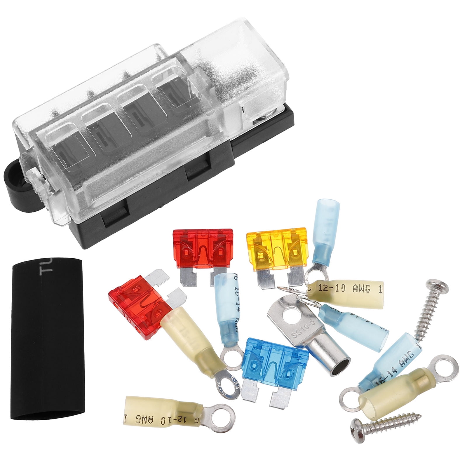 WRITWAA Multi Circuit Fuse Block with Easy Wiring and Space Saving ...